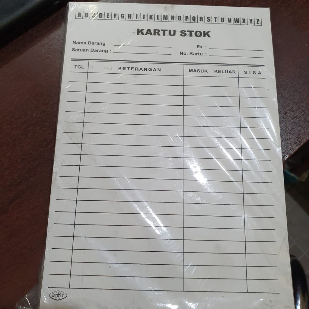 Jual KARTU STOCK KECIL ISI 100 LEMBAR KARTU STOCK A5 ISI 100 LEMBAR ...