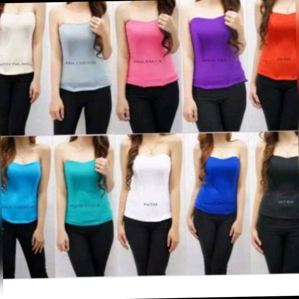 Jual Longtorso / Bustier / Kamisol Kebaya Kaos Model Kemben, Dalaman ...