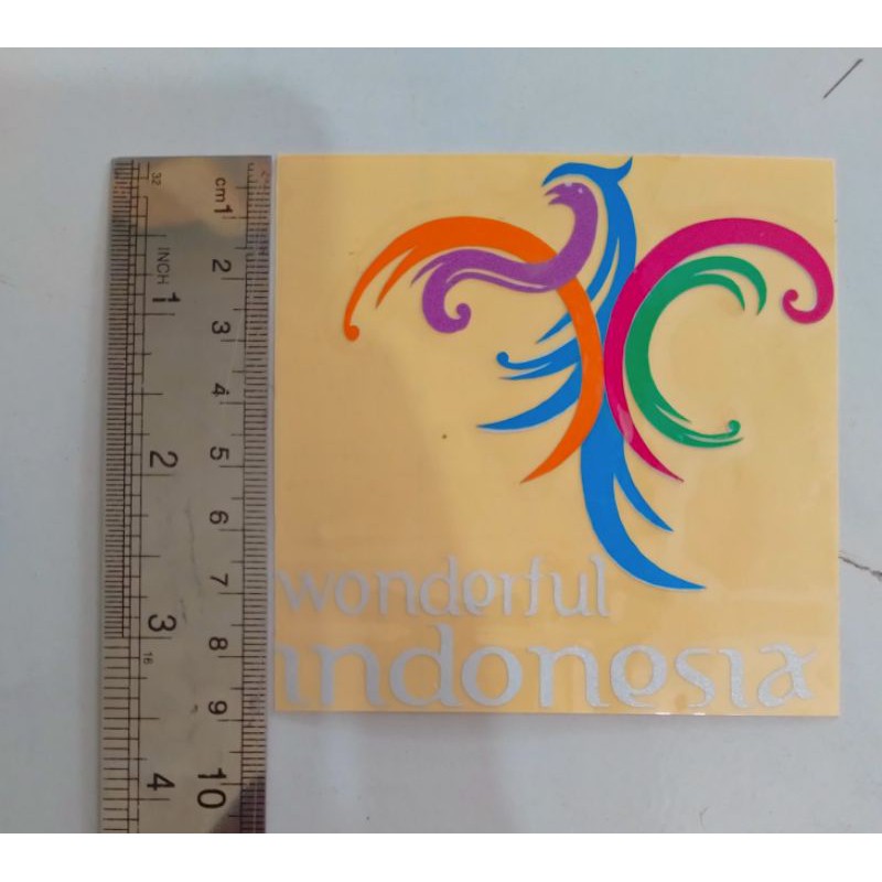 Jual sticker timbul cutting pesona Indonesia wonderful Indonesia ...