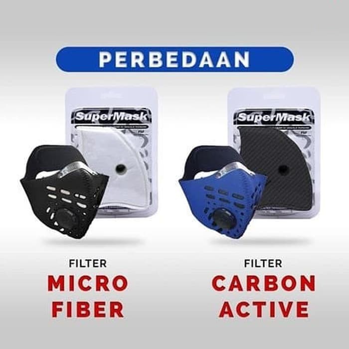 Jual isi Refill Filter Masker Supermask SOS Activated Carbon Filter ACF ...