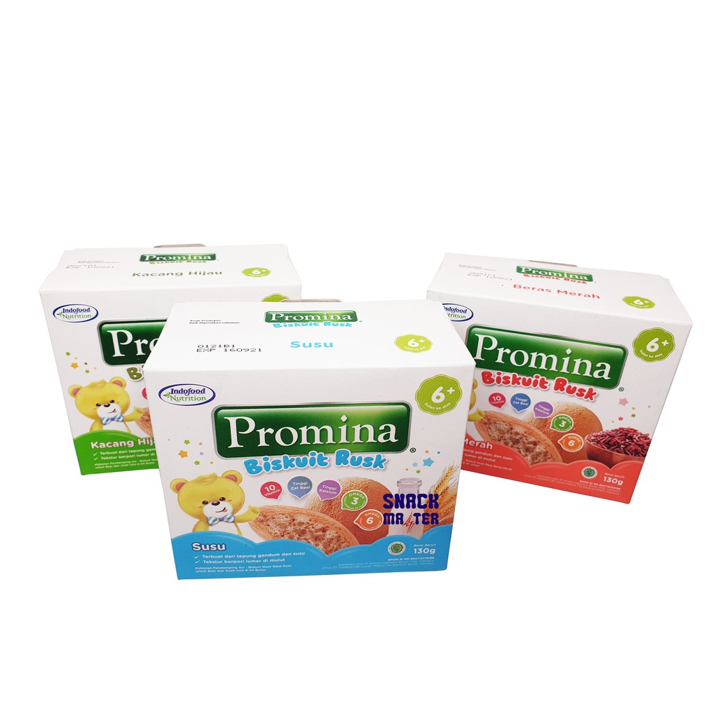 Jual Promina Biskuit Rusk 6M - Netto 130 gr | Shopee Indonesia