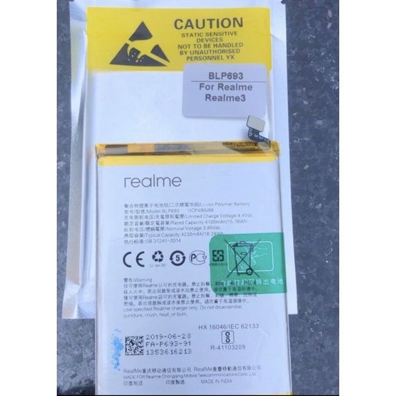Jual Baterai BLP693 Batre Battery Hp Realme 3 Original | Shopee Indonesia
