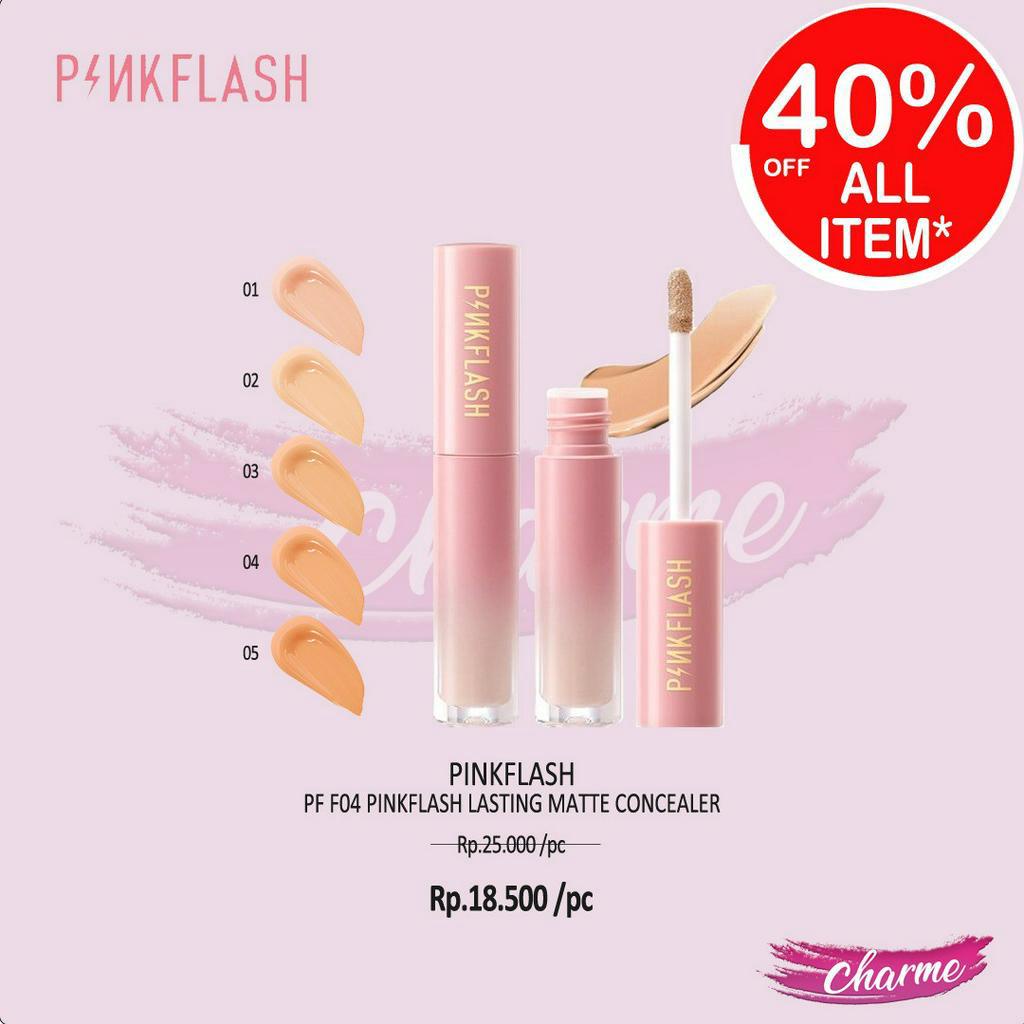 Jual (READY & ORI) Pinkflash Pink Flash Lasting Matte Concealer F04 F ...