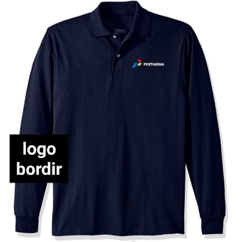 Jual kaos pertamina baju pertamina seragam pertamina kaos kerah ...