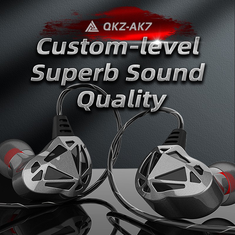 Jual QKZ AK7 HIFI Headset Headphone Gaming HEAVY BASS WITH MIC | Shopee ...