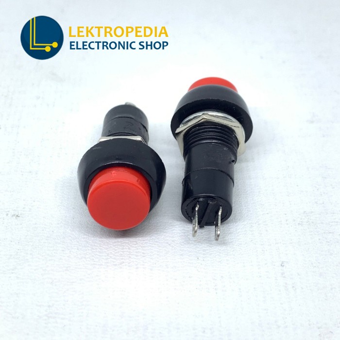 Jual Push on off 2p Bulat Kecil Switch 2 pin kaki Saklar Button Tombol ...