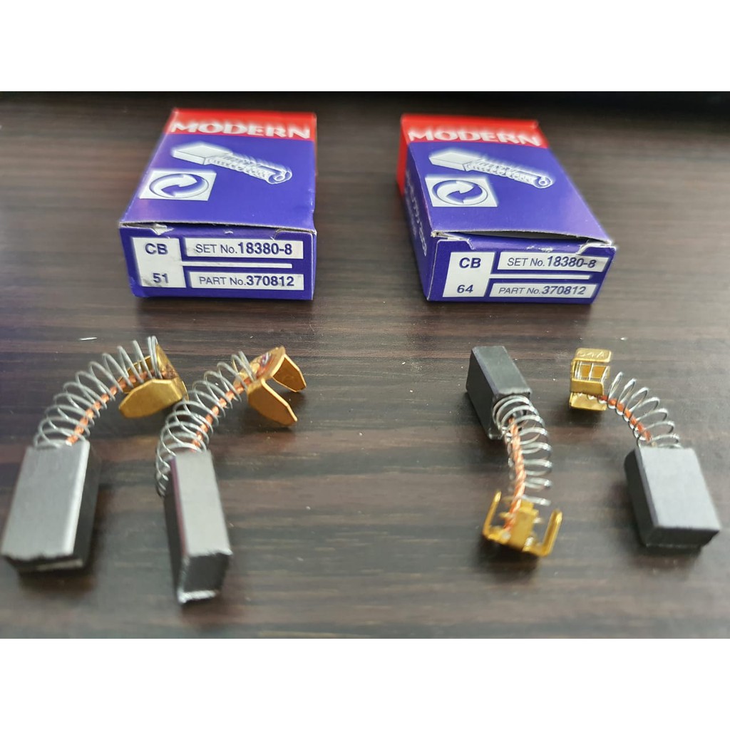 Jual Carbon Brush Modern CB 51 - 64 - 100 - 411 / Spul / Brostel / Arang / Bostel | Shopee Indonesia