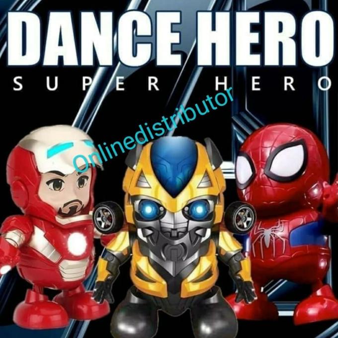 Jual Dancing Hero Robot Super Hero Iron Man Dancing Robot Bumblebee ...