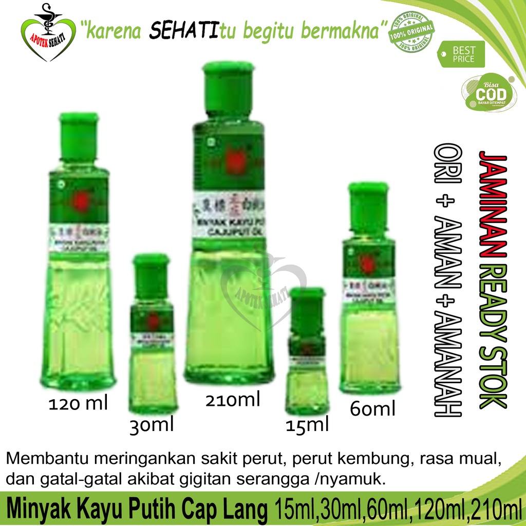 Jual Cajuput Minyak Kayu Putih Cap Lang Masuk Angin Kembung Variasi MKP ...