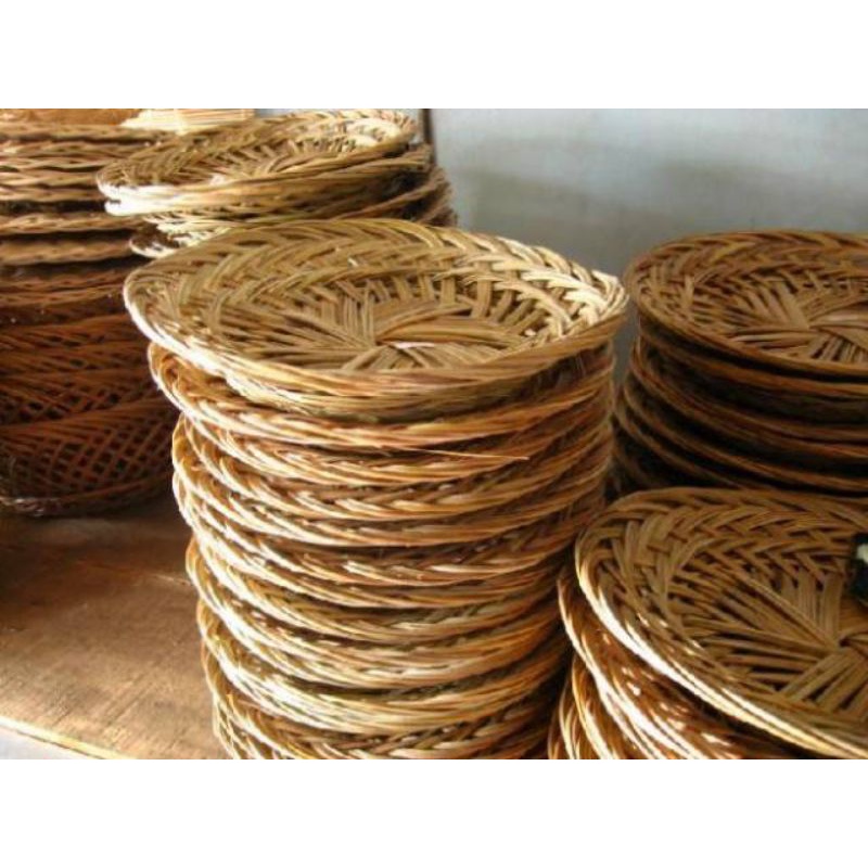 Jual Piring Rotan Piring Anyam Lidi Piring Lidi Anyaman Piring Anyaman | Shopee Indonesia