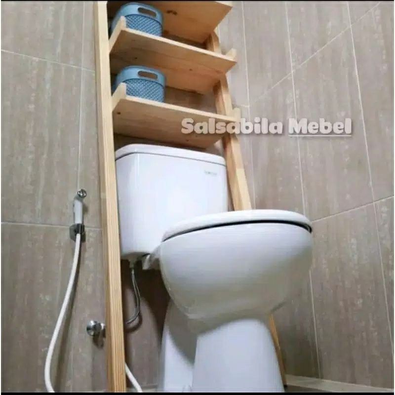 Jual Rak closet kamar mandi kayu jati | Shopee Indonesia