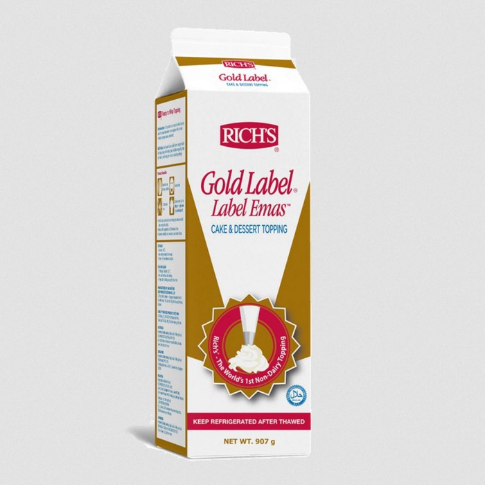 Jual Whipping Cream RICH Gold Label 907 grm (BESAR) / Richs Gold ... Jual Whipping Cream RICH Gold Label 907 grm (BESAR) / Richs Gold ...