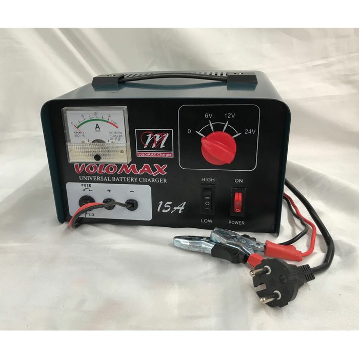 Jual Volomax Casan Aki Basah Charger Aki Basah Battery Charger Accu VM15 A | Shopee Indonesia