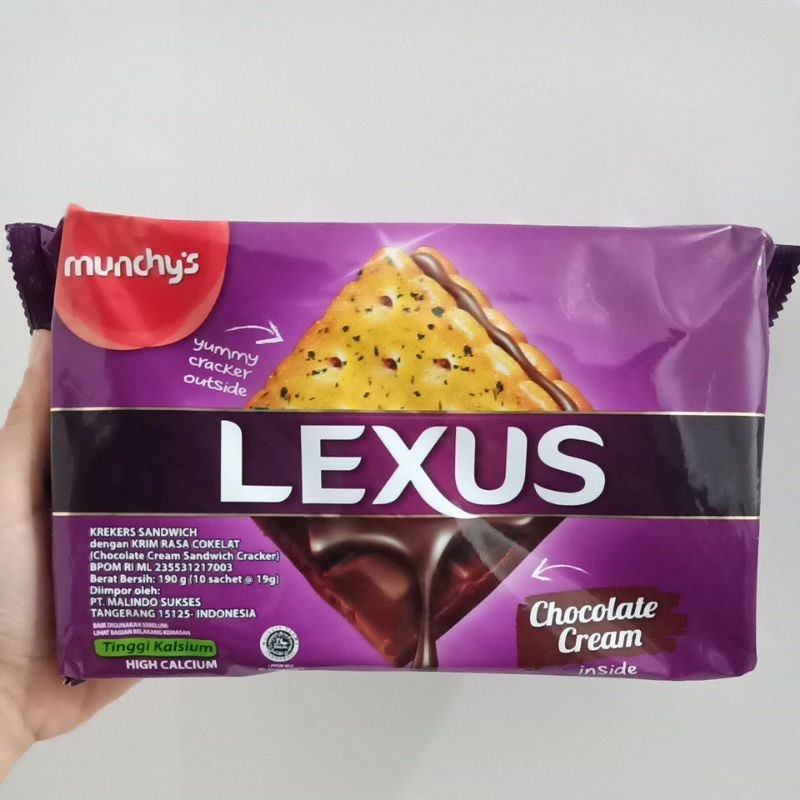 Jual Lexus krekers sandwich Biskuit Lexus Coklat Vanila Lemon 190 gr ...