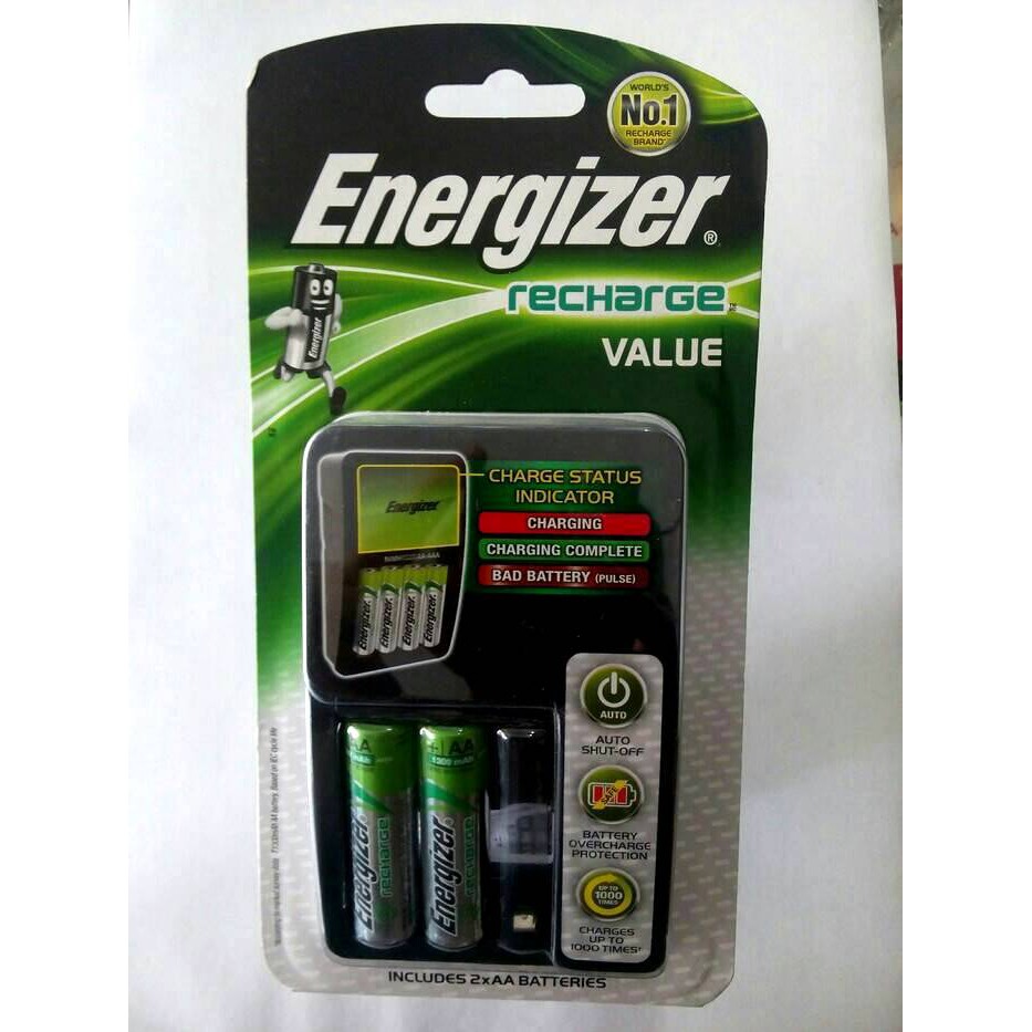 Jual Charger Baterai ENERGIZER MAXI AA AAA FREE 4 pc AA 2000 mAh I Batre Batere Isi Ulang ...