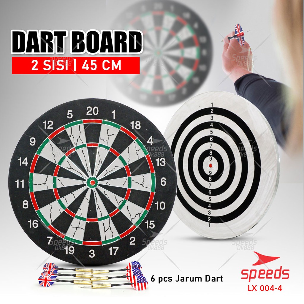 Jual SPEEDS PAPAN DART GAME Ukuran 18in Olahraga Lemparan Besar 004-4 ...