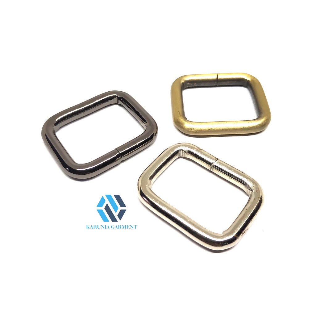 Jual RING KOTAK TAS 2.5 CM PENGAIT CANTELAN TALI WEBBING TAS BAHAN BESI ...