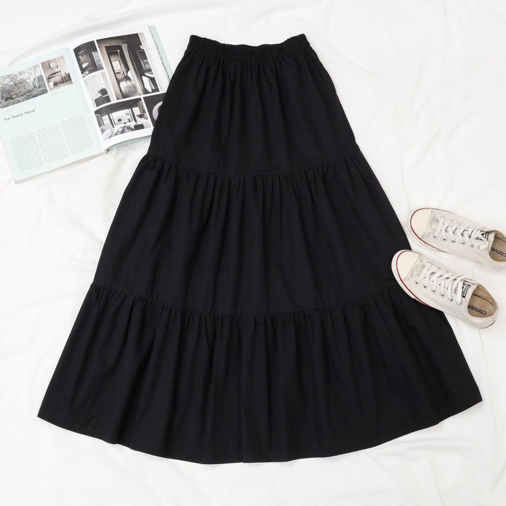 Jual Rok Canda / Rok Susun / Rok Panjang / Ruffle Skirt / Maxi Skirt ...