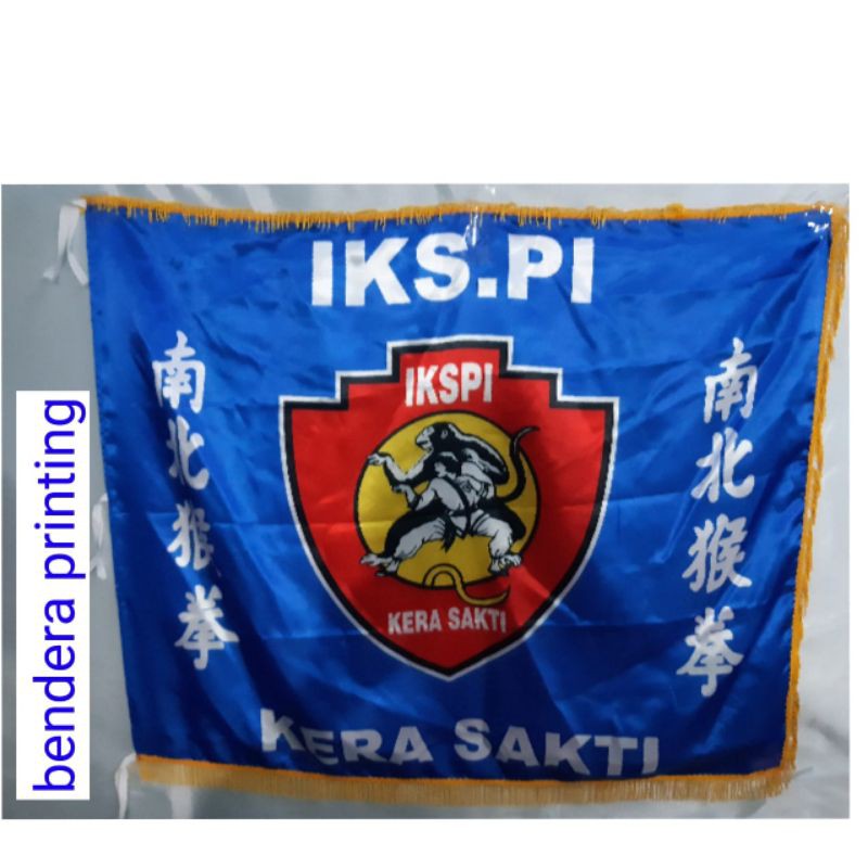 Jual bendera iks pi printing bendera beladiri ikspi biru | Shopee Indonesia