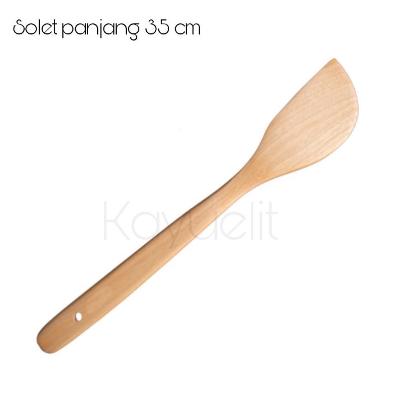 Jual Solet kayu / sutil miring /Sendok kayu / spatula kayu foodgrade ...