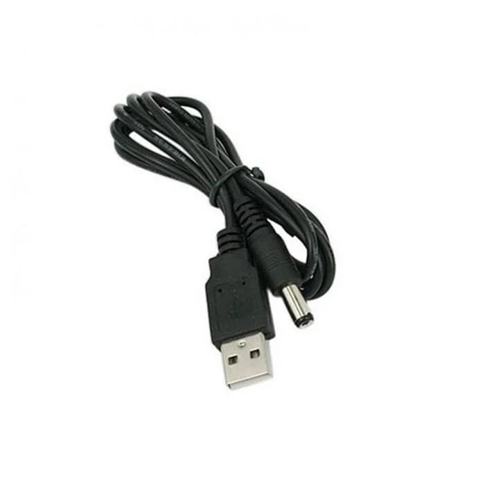 Jual Kabel USB to Jack DC 5.5mm x 2.1mm 5V 1M USB DC Barrel 5.5mm bulat | Shopee Indonesia