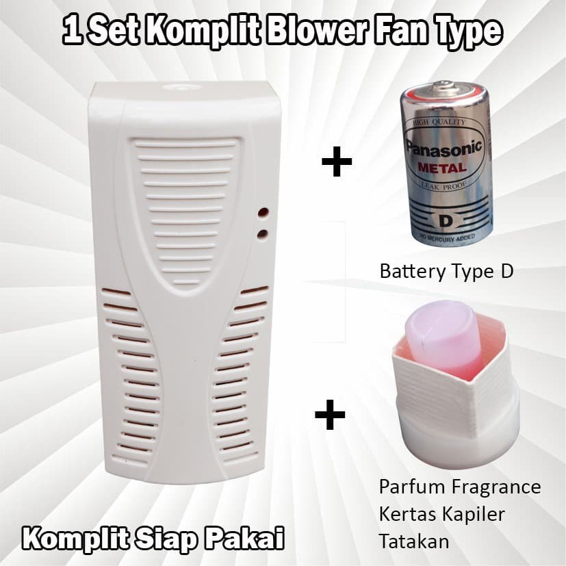 Jual Pengharum Ruangan Otomatis Blower Fan 1 Set Komplit Siap Pakai ...