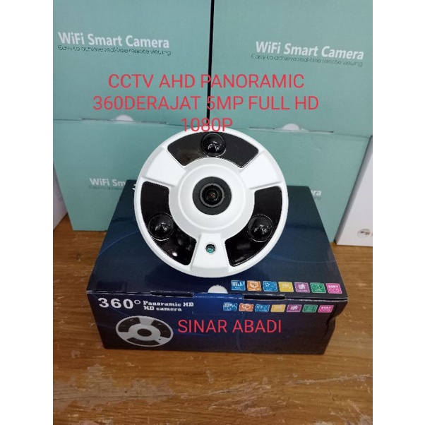 Jual CCTV AHD 360 PANORAMIC FISH EYE 5MP 1080P ULTRA RESOLUSTION PANTAU ...
