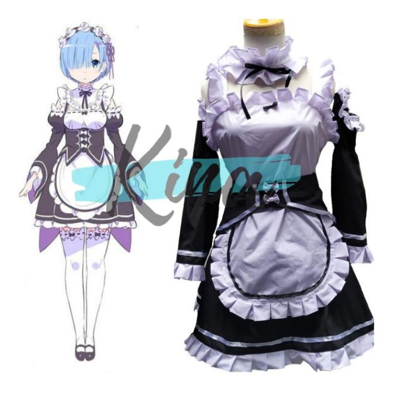 Jual [TERLARIS] RE: ZERO RAM REM DEFAULT MAID VER. COSPLAY COSTUME ...