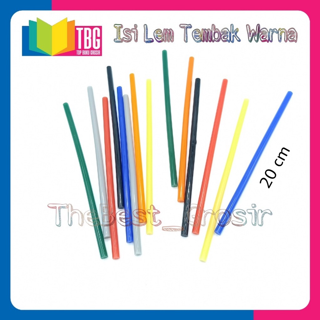 Jual 1 PCS ISI LEM TEMBAK WARNA KECIL 20CM V-TEC / REFILL GLUE GUN ...