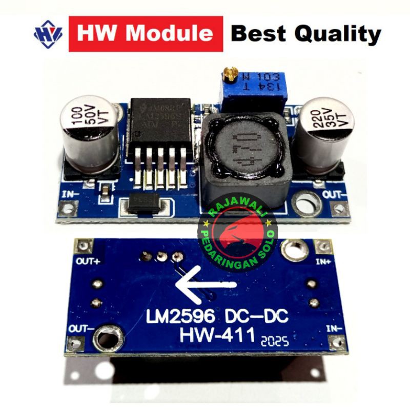 Jual STEP DOWN DC LM2596 HW MODULE PENURUN TEGANGAN | Shopee Indonesia