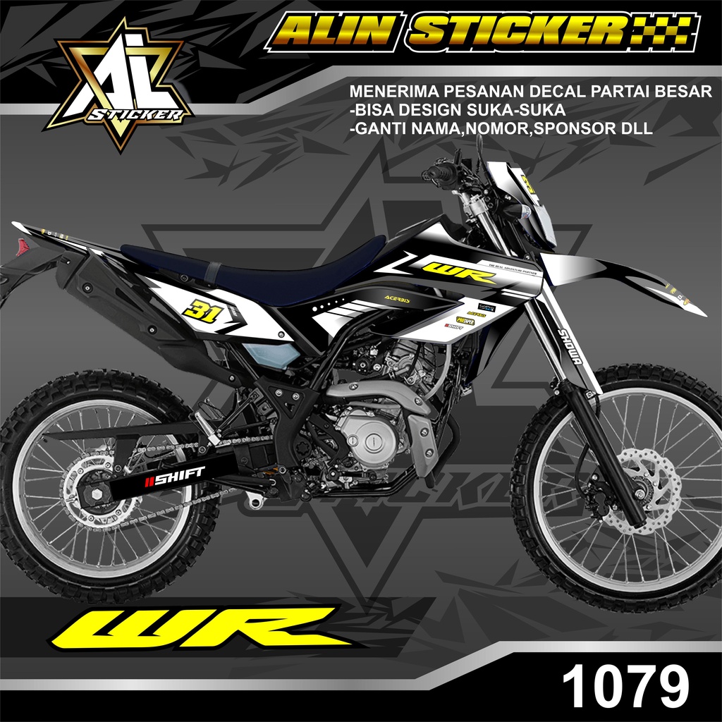 Jual Decal Tril Yamaha WR155R Full Body Desain Custom Decal Sticker ...
