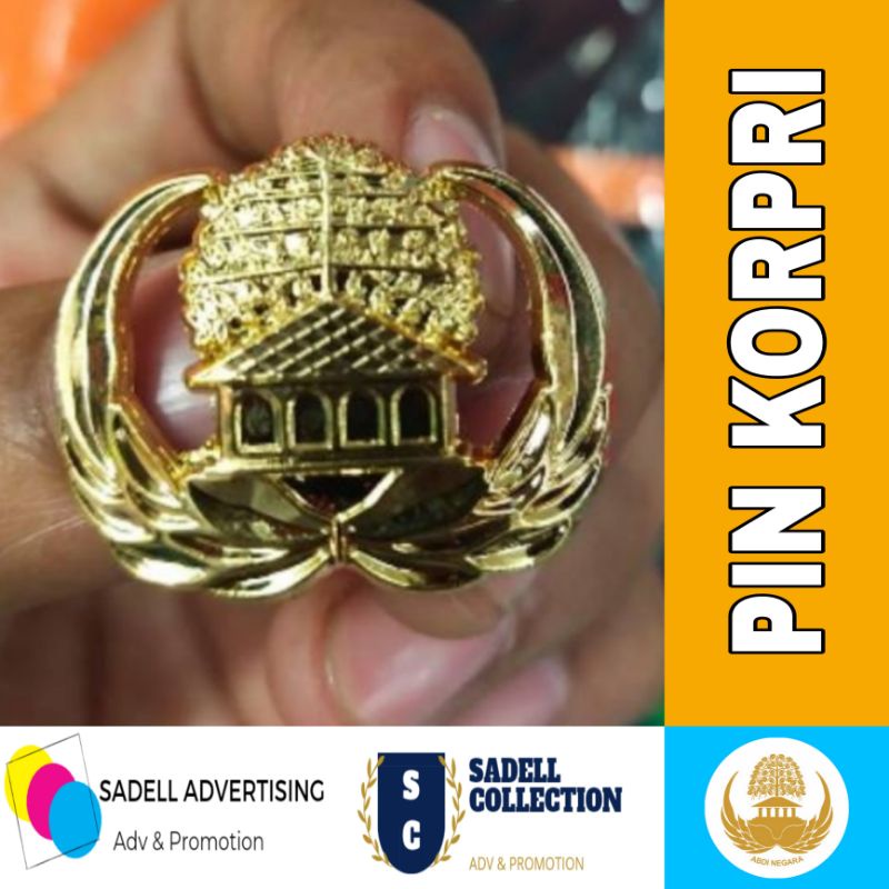 Jual Pin Korpri Kuningan Lencana Korpri | Shopee Indonesia