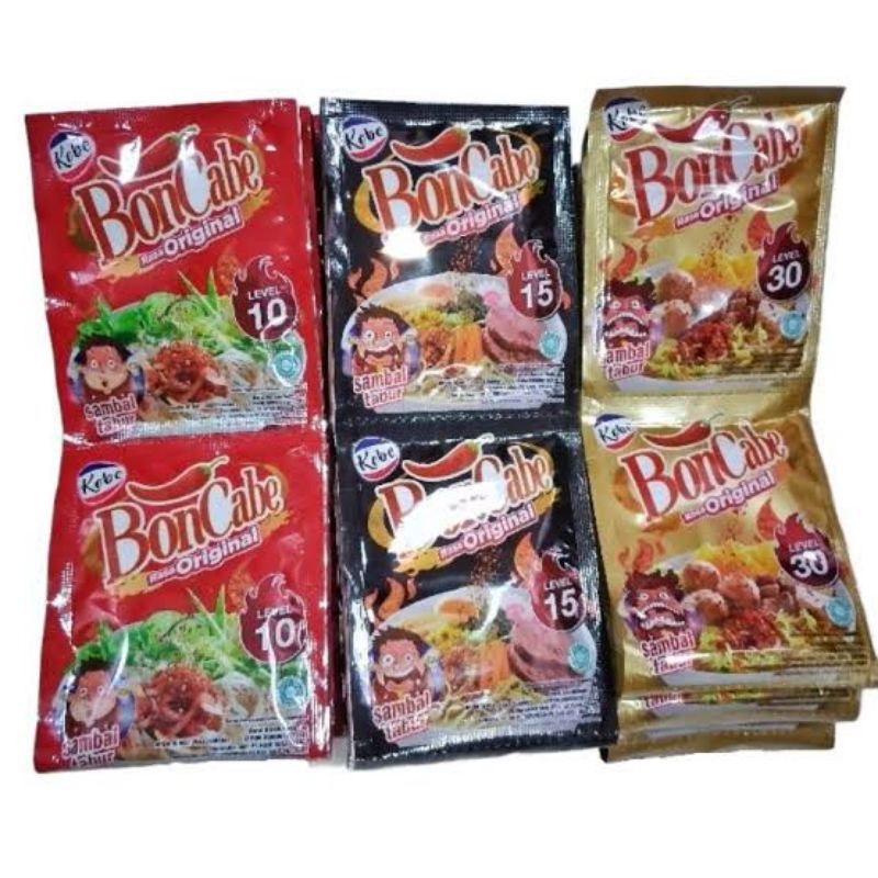 Jual Bon Cabe Level 10 15 30 / Boncabe Renceng Renteng Sachet | Shopee ...