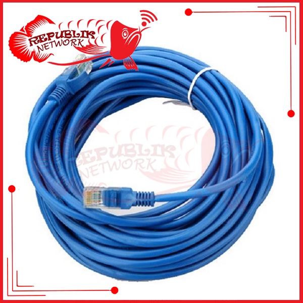 Jual Kabel AMP / Commscope UTP Cat 6 Cable 20 meter siap pakai | Shopee ...
