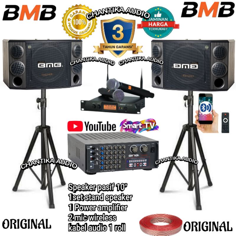 Jual Paket Karaoke Speaker Bmb 10 inch Cs 850R Dan Amplifier Bmb Da 3600 Konplit Super | Shopee ...