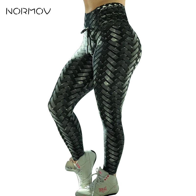 Jual [bebas Ongkir] Normov Women Sort Leggings High Waist Fitness Yoga