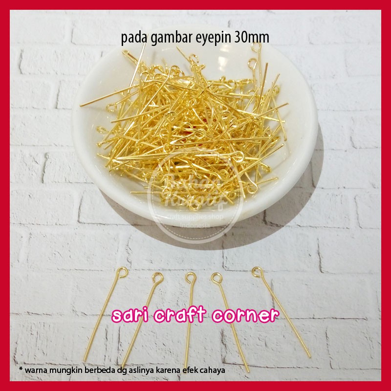 Jual Eyepin Paku 9 Sembilan Gold 26mm - Per 250gr | Shopee Indonesia