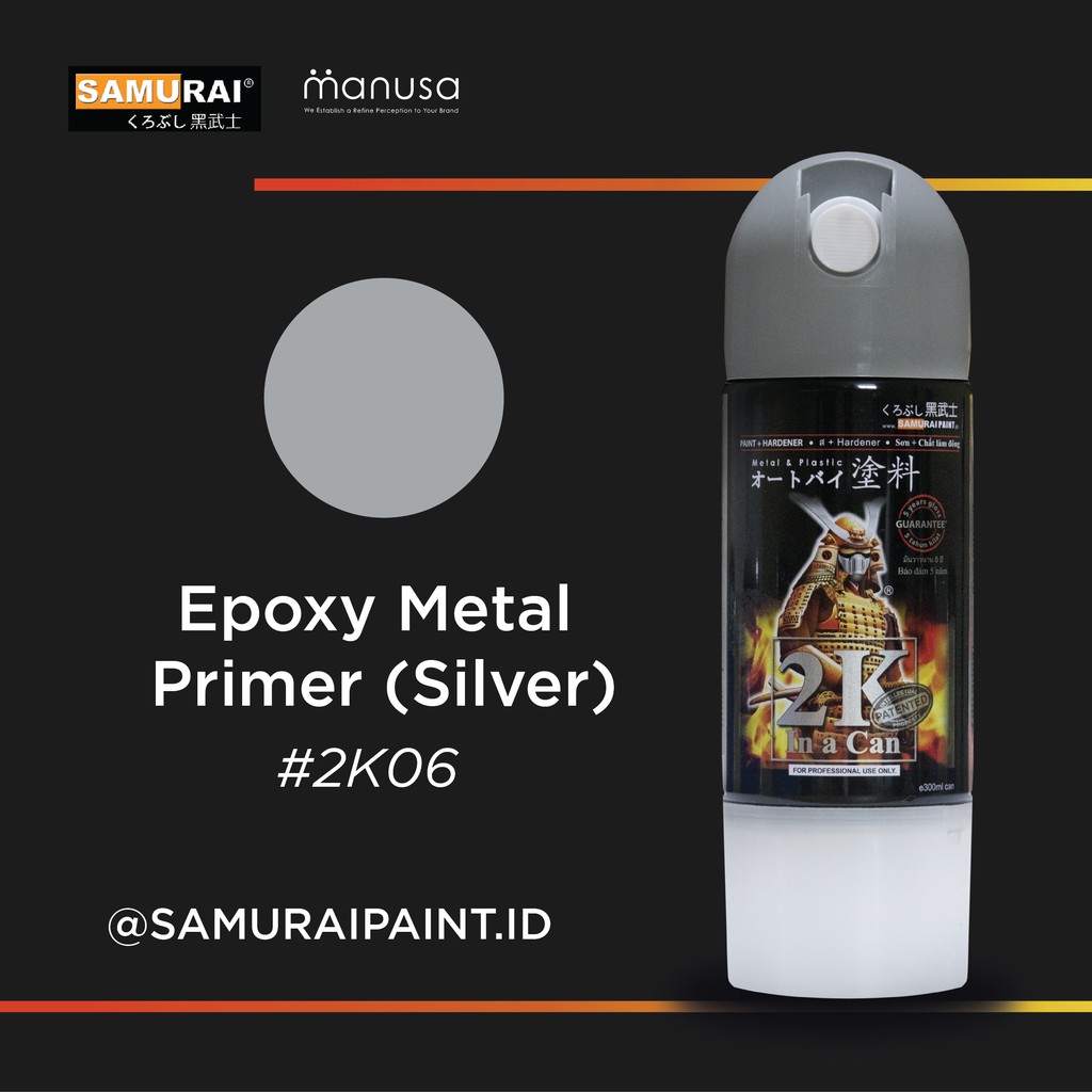 Jual Samurai Paint Epoxy 2K06 Epoxy Metal Primer Silver #2k06 Cat ...