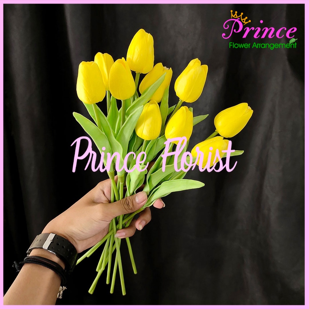 Jual Bunga mawar Tulip latex 1 cabang - Tanaman bunga plastik hias ...