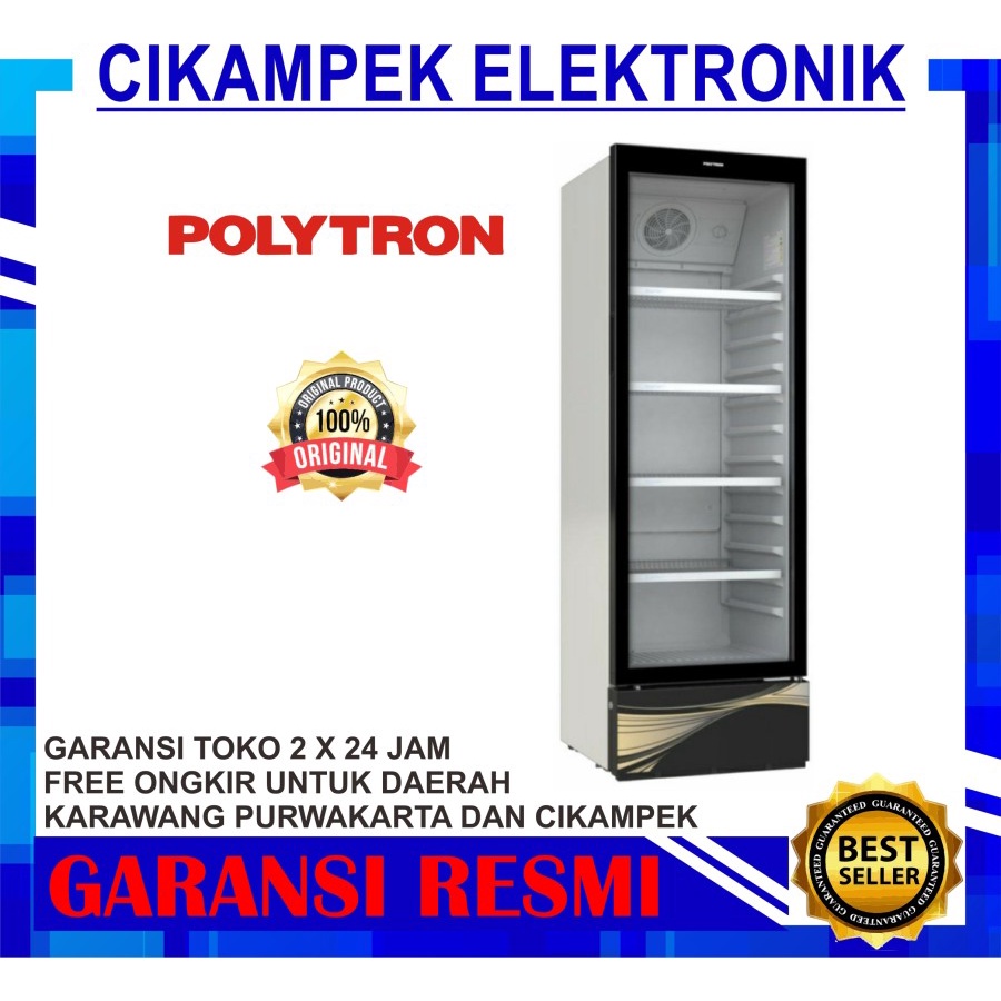 Jual SHOWCASE POLYTRON SCN 237 L 4 RAK DISPLAY COOLER KULKAS LOW WATT ...