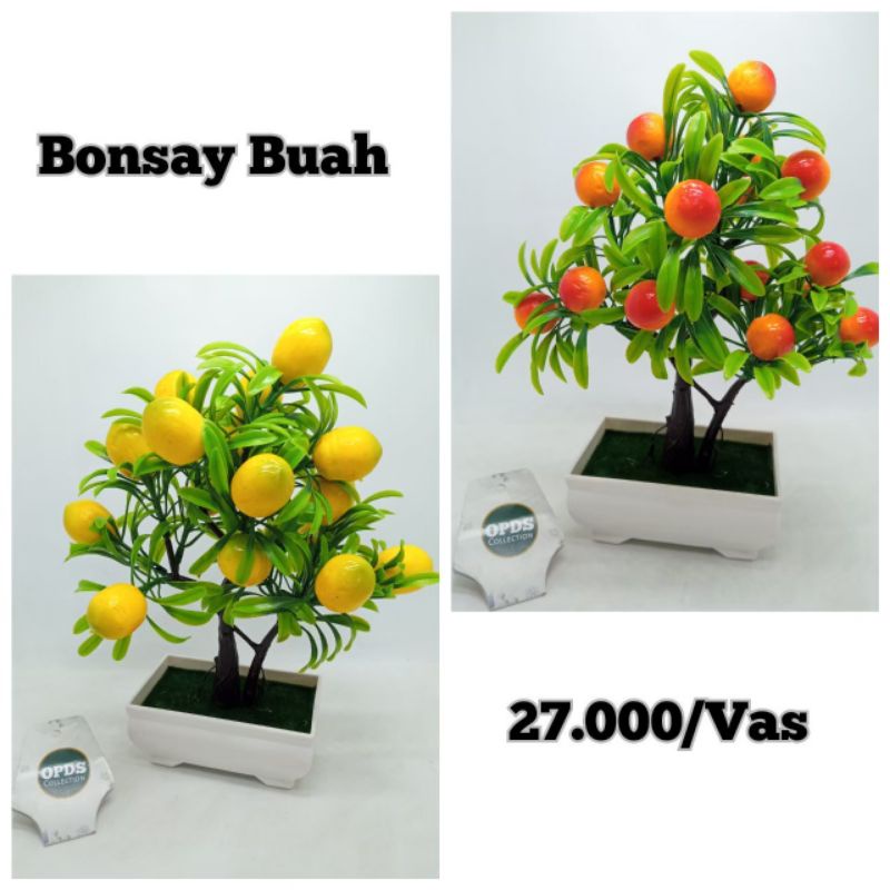 Jual Tanaman Hias Bonsai Buah Imitasi Hiasan Meja Bonsai Buah | Shopee ...