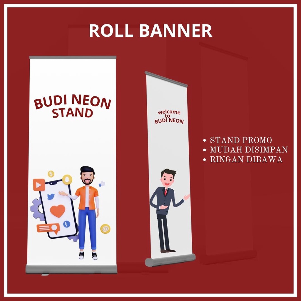 Jual Roll Banner Stand Banner | Shopee Indonesia