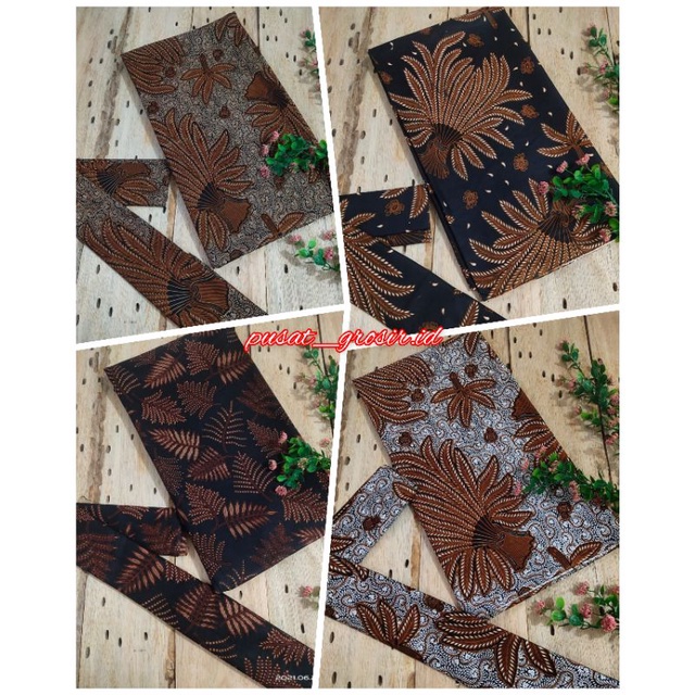 Jual KAIN BATIK SOGO MOTIF IKAT PADI 2MTR | Shopee Indonesia
