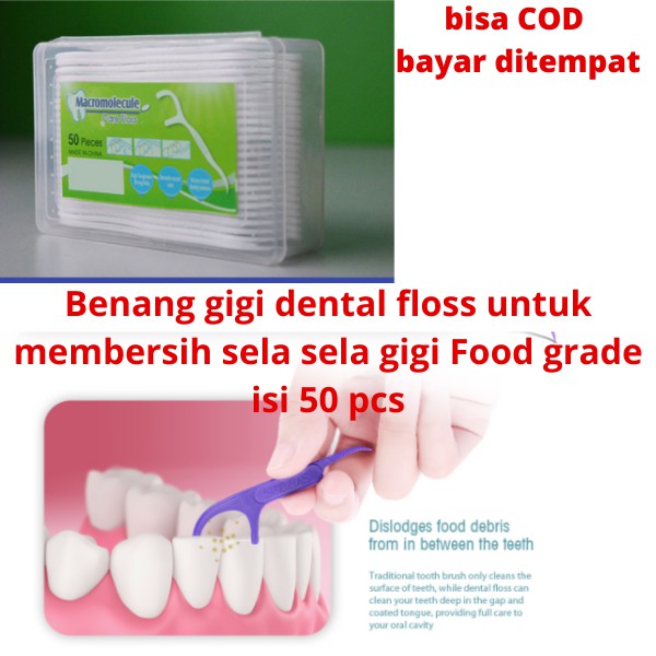 Jual Benang gigi dental floss untuk membersih sela sela gigi Food grade ...