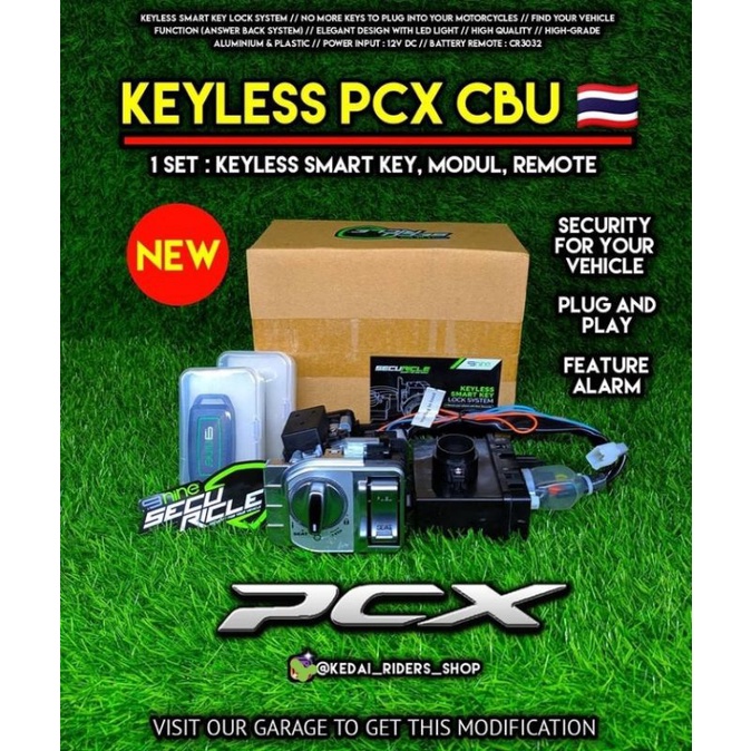 Jual Securicle Keyless Smart Key lock System for NMAX New - Nmax old ...