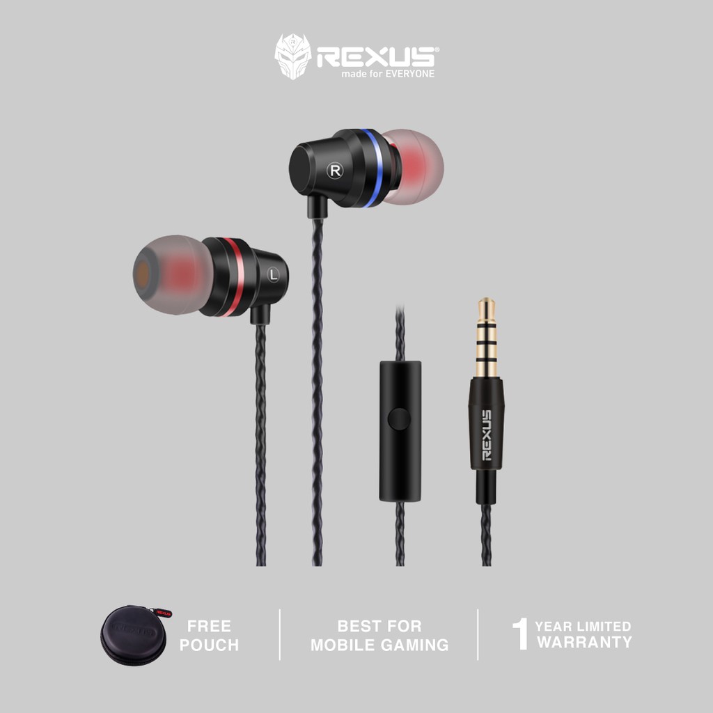 Jual Rexus Earphone S500i | Shopee Indonesia