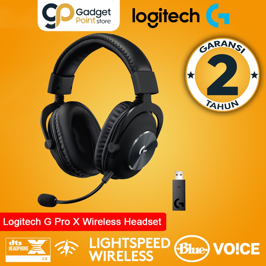 Jual Logitech G Pro X Wireless Lightspeed Blue Voice Gaming Headset ...