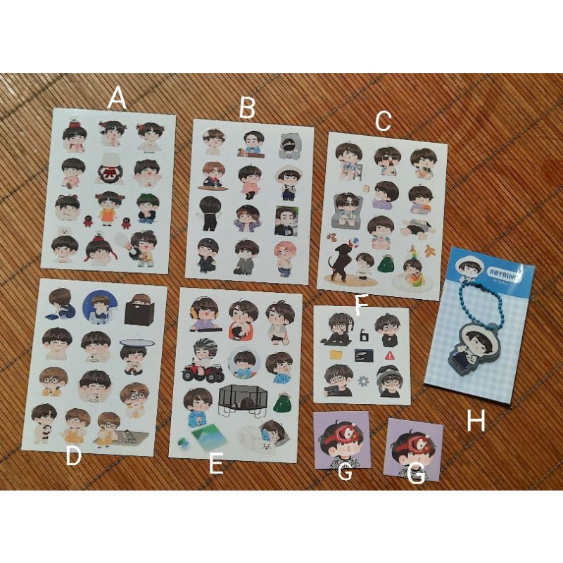 Jual [FANMADE] Made by JINJOO_BTS JIN Merchandise Sticker dan Keychain ...