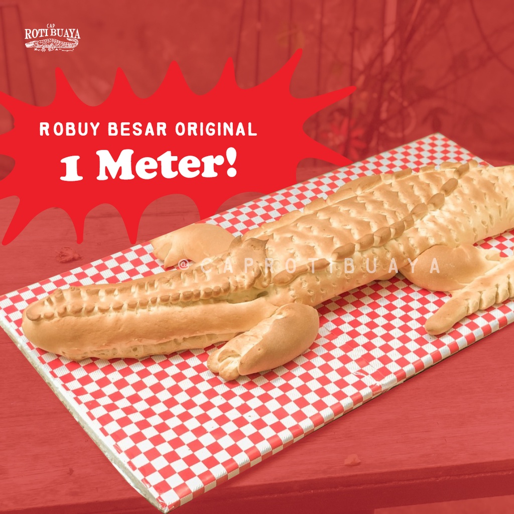 Jual Roti Buaya Besar Original Ukuran 1 Meter | Shopee Indonesia
