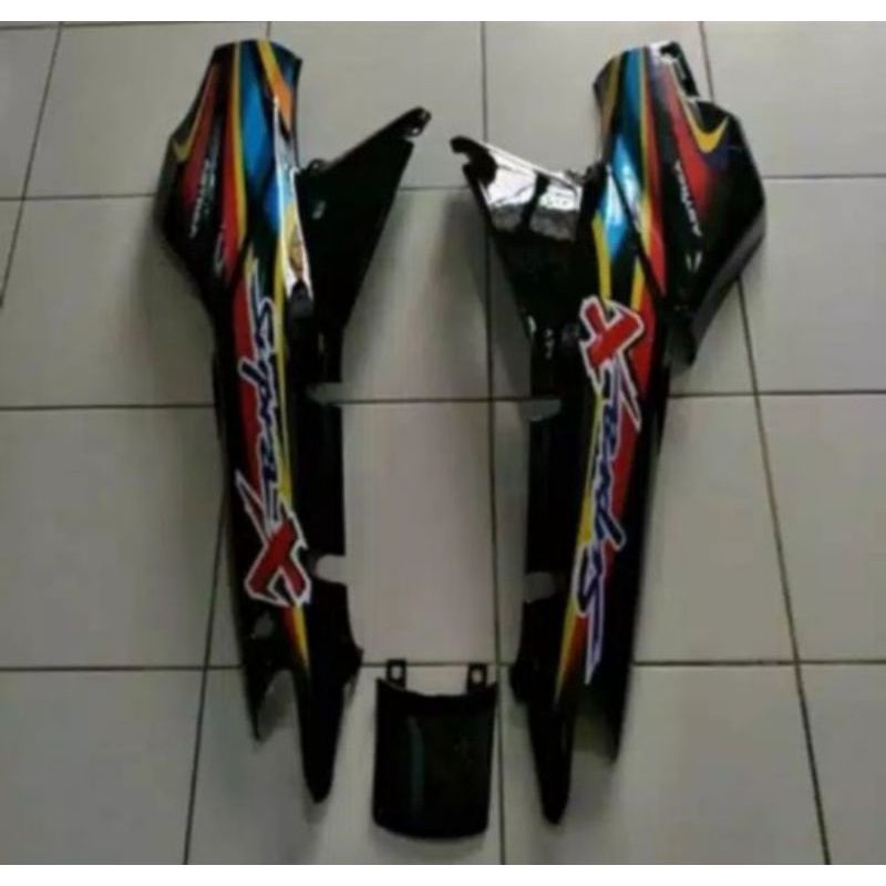 Jual Body samping Honda Supra x lama pluss striping | Shopee Indonesia